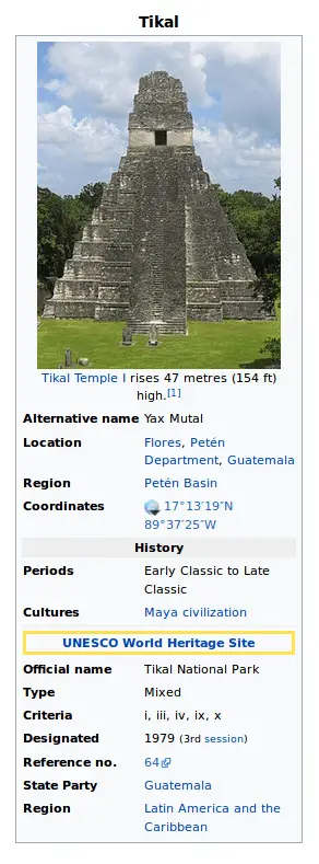 Tikal City - History of the Ancient Mayan Capital City 'Tikal', it's ...